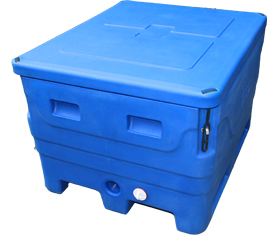 Oversized 400L Blue Insulated Fish Container