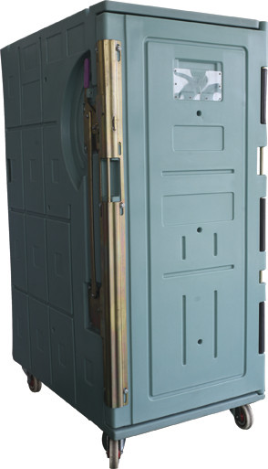 900 Litre Olivo Green Large Insulated Plastic Rolling Container